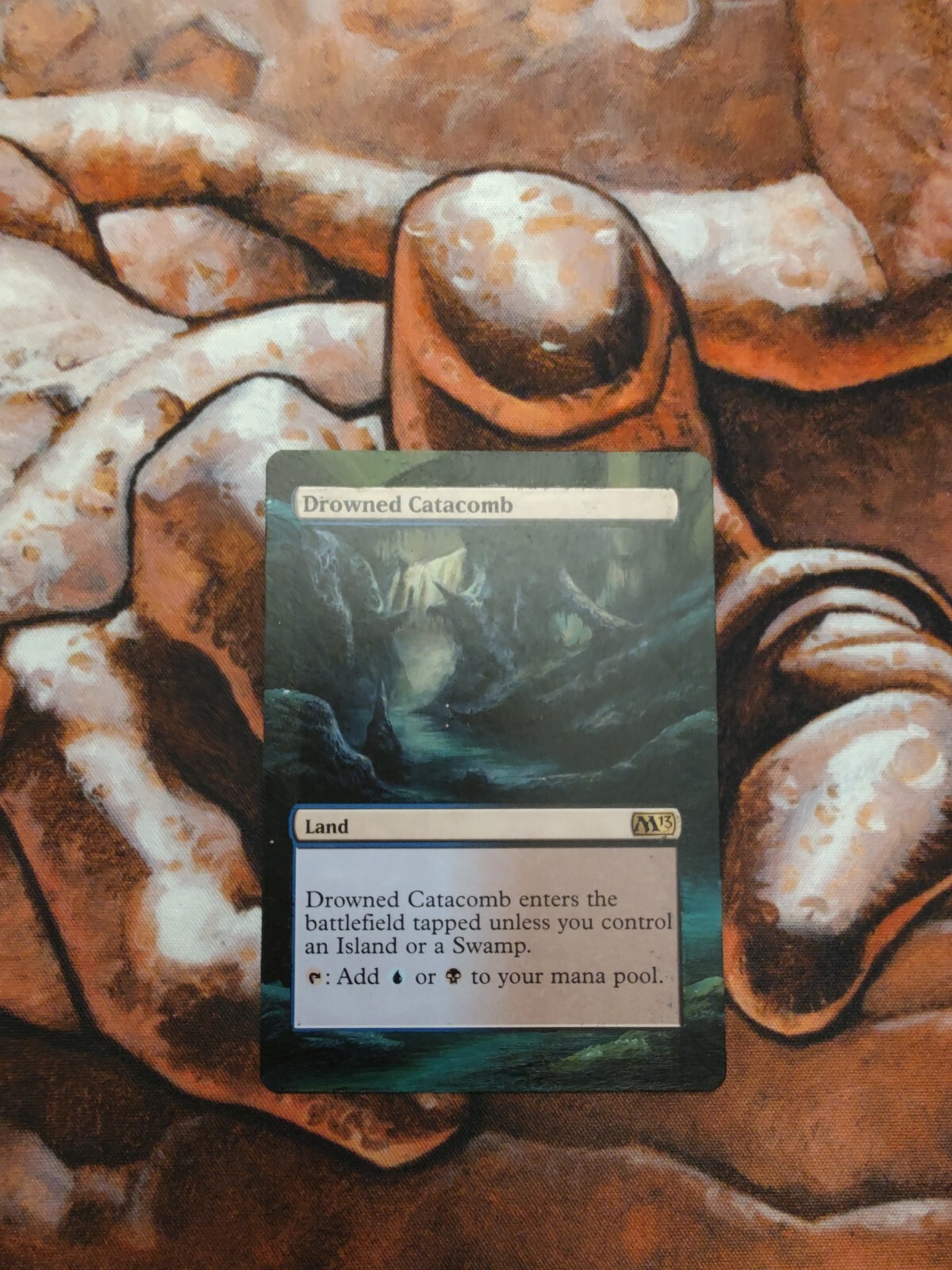 Magic the Gathering Drowned Catacomb #2 Hand Painted Unique Custom MTG ...