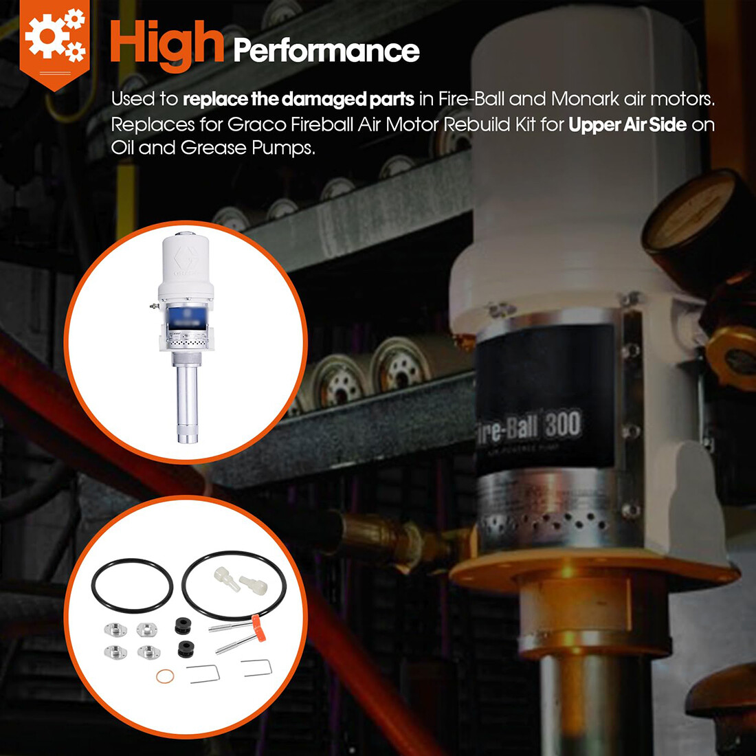 Graco Air Motor Repair Kit (206728) for sale online | eBay