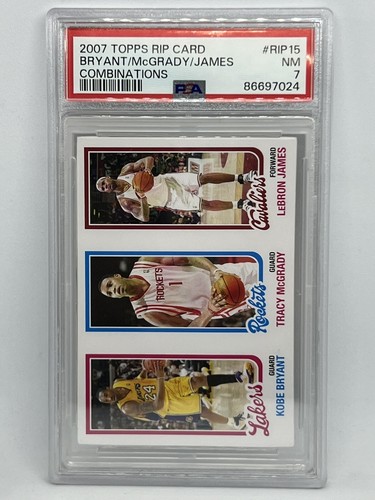 KOBE BRYANT/T. MAC/LEBRON JAMES 2007 TOPPS RIP CARD COMBINATIONS #47/99 ...
