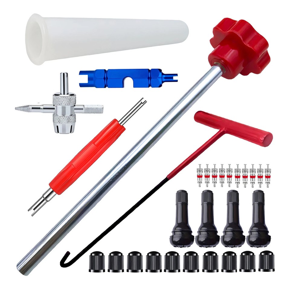 Tire Valve Stem Core Replacement Tool Kit TR413 Valve Core Remover ...