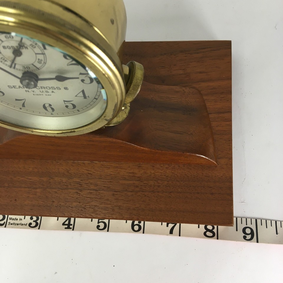 1930s HTF Rare CHELSEA SEARS-CROSS NY automobile CLOCK 8-Day **WORKs ...