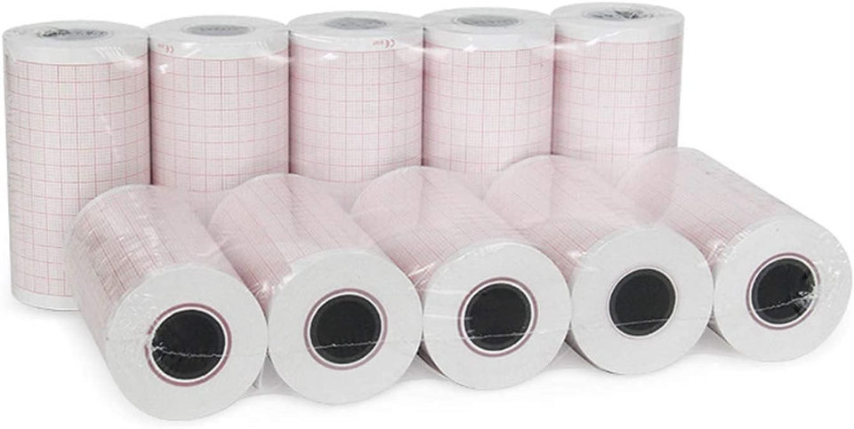 10 Rolls Premium ECG Paper EKG Paper for 3 Channel ECG Machine, Fits ...
