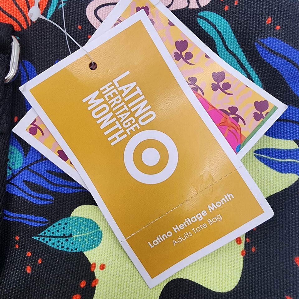 Daniele Jordan Womens Latino Heritage Month Tote Bag Black Floral | eBay