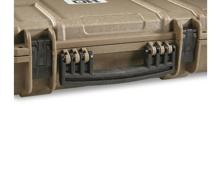 Heavy-Duty Tactical Padded Wheeled Hard Rifle Case Gun Storage w ...