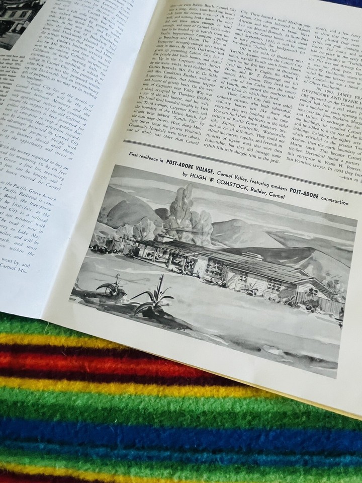 Rare 1948 ‘The Story of Carmel’ California 1st Ed w/Cartoon Map by ...