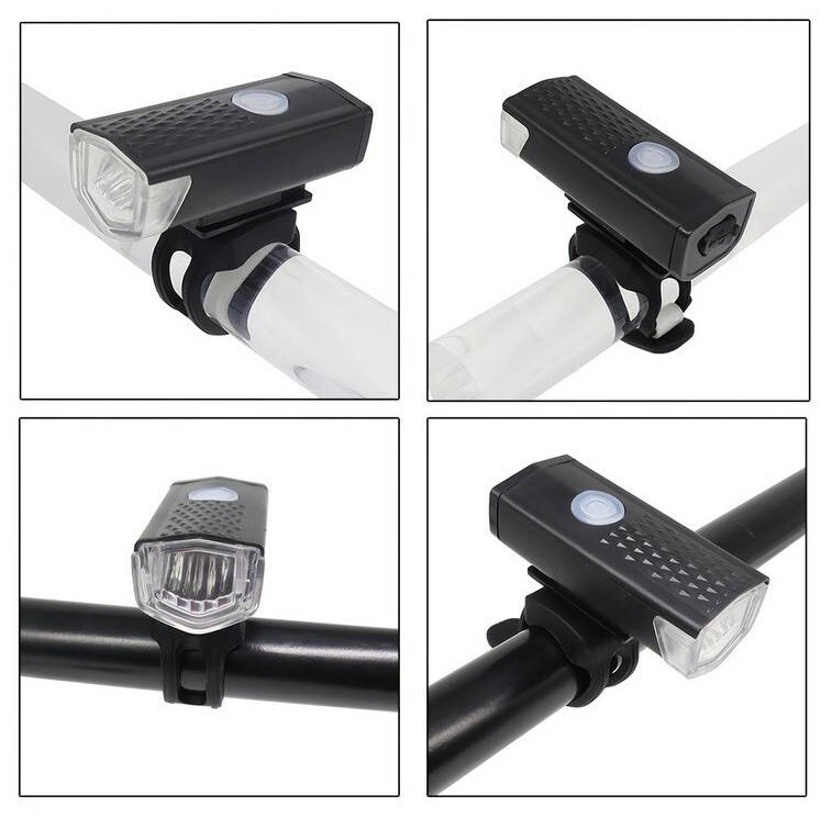 Lumière Vélo Lampe LED Feu Arrière Avant Eclairage VTT Puissant USB ...