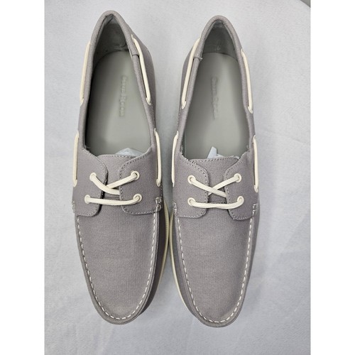 Club Room Men's Elliot Lace-Up Boat Shoes Loafers Grey Size 11.5M NWT ...