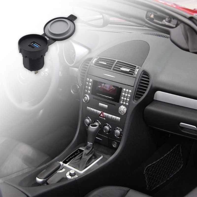 Waterproof Charging Adapter Socket Car Phone Charging Socket USB A ...