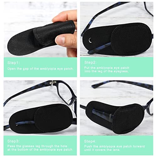 6pcs Eye Patches for Glasses, Non-Woven Fabric Large Size Eye Patch to ...