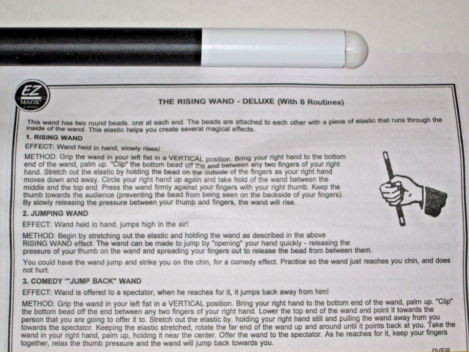 Deluxe Rising Magic Wand Trick - Jumping Wand, Kid's Shows, Comedy ...