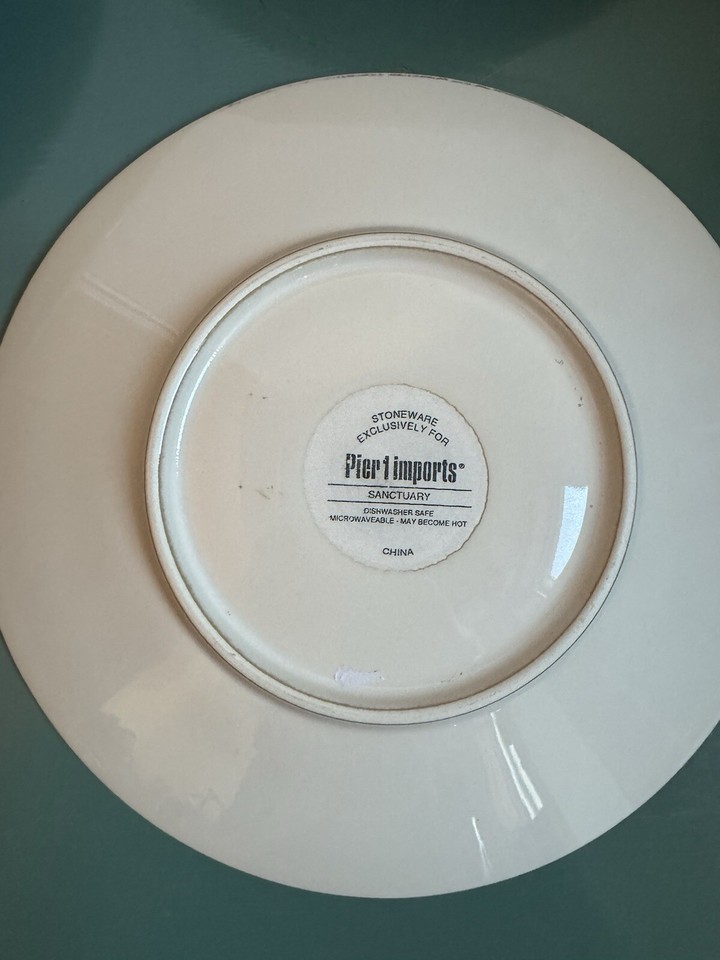 Pier 1 One Sanctuary Stoneware- Dinner Plate- 11.5”- Sanctuary ...