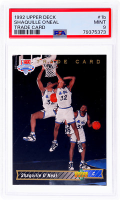 1992 Upper Deck Shaquille O'Neal Trade Card #1B PSA 9 Rookie RC | eBay