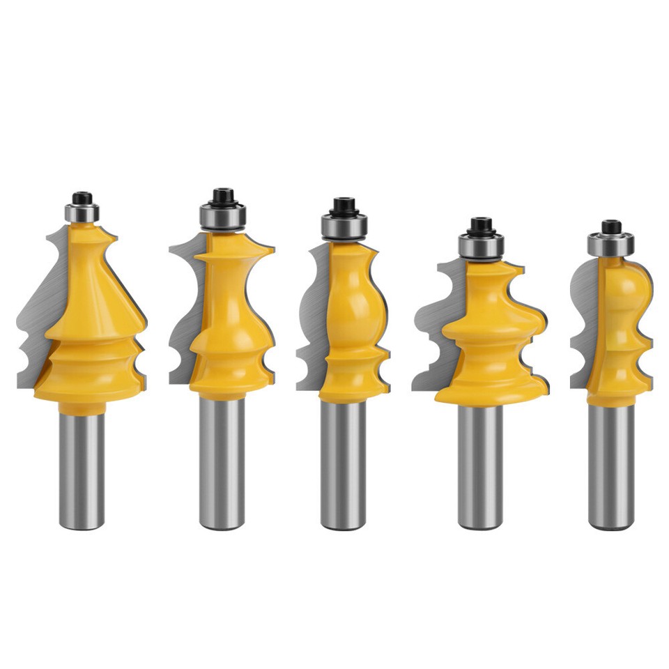 1/4 1/2 8mm Shank Architectural Molding Router Bit Profile Edge Cutter ...