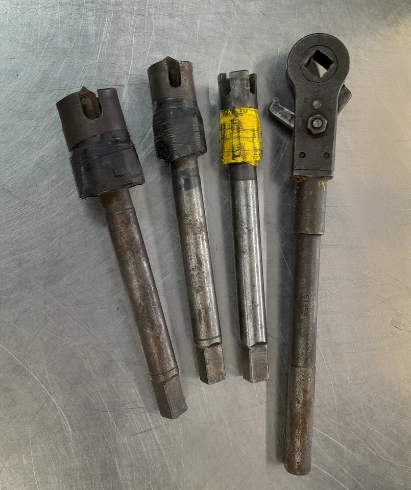 Mueller Drill Tap and Shell Cutter Set 2", 1 1/2", 1 1/4" with Ratchet ...