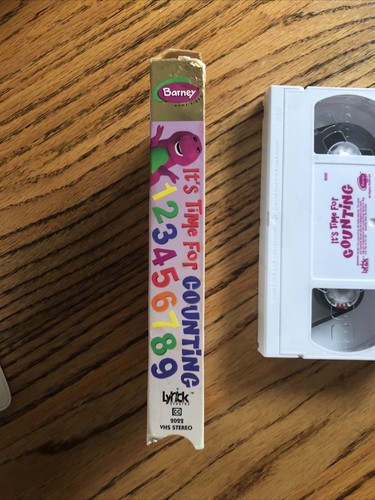 Barney IT'S TIME FOR COUNTING VHS VIDEO 1997 Microsoft Actimates ...