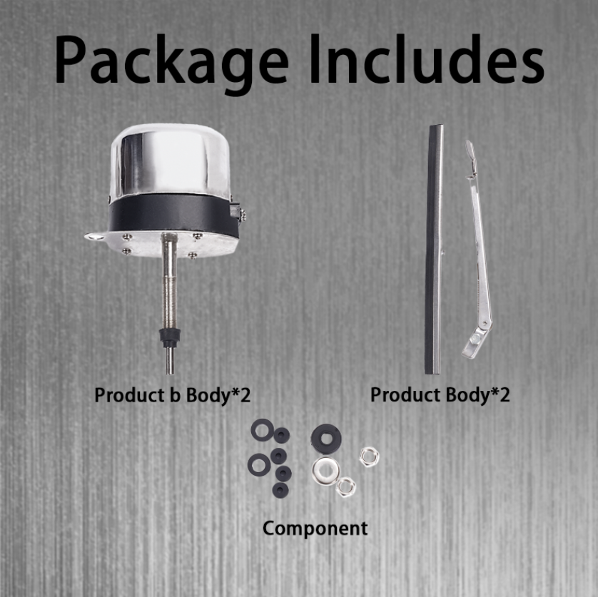 Windshield Wiper Motor Kit Street Hot Rod Universal Boat For Chevy For ...