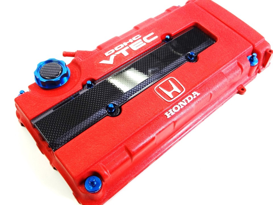 VMS RACING Billet Aluminum H22 H22A VTEC Valve Cover Nuts Bolts Head 8 ...