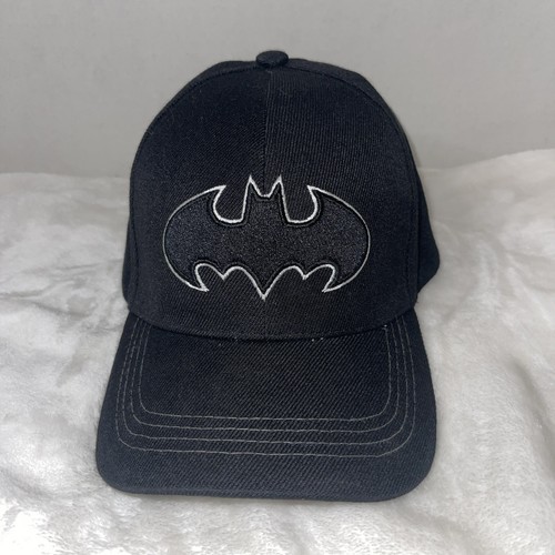 Six Flags DC Comics Embroidered Batman Black Snap Back Hat Cap One Size ...