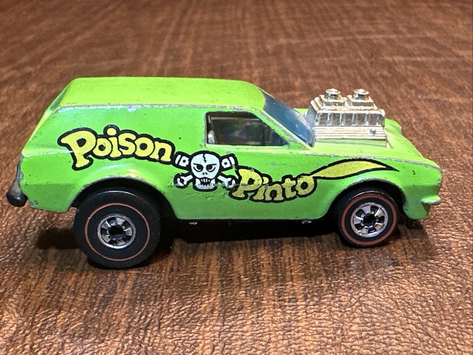 1975 Vintage Hot Wheels Redline - Flying Colors - POISON PINTO - Green ...