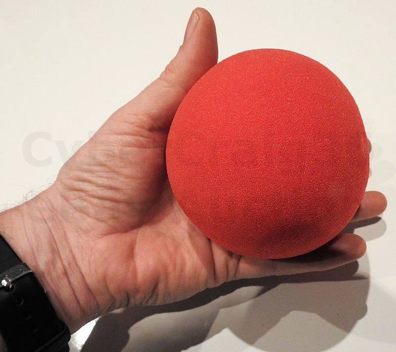 GIANT RED SPONGE BALL 1 BIG LARGE JUMBO FOAM MAGIC TRICK DIAMETER SIZE ...