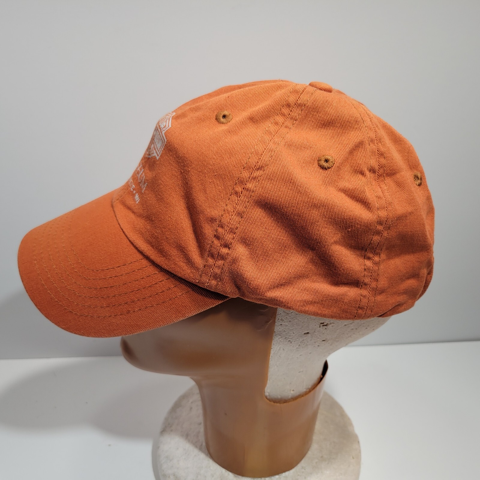 Museum Harley-Davidson Baseball Hat Cap Mens Orange C… - Gem