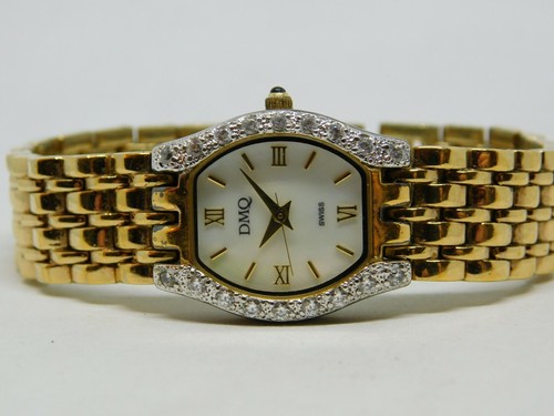 DMQ DQ/4018 Gold Tone Swiss Quartz Analog Women's Watch Sz. 6 3/4" for ...