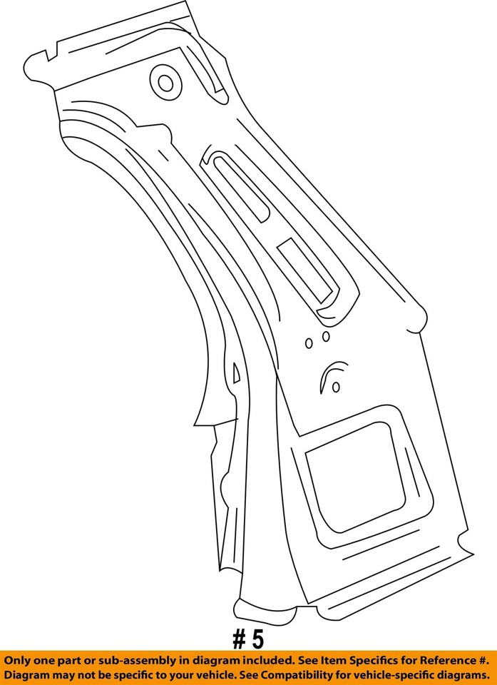 GM OEM 10-17 Terrain Quarter Panel Inner Structure-Lock Plr Reinf ...