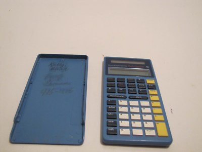 TEXAS INSTRUMENTS BLUE MATH EXPLORER SOLAR CALCULATOR W/COVER WORKS | eBay