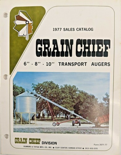 Vintage 1977 Grain Chief Catalog Advertising Farm Equipment Augers ...