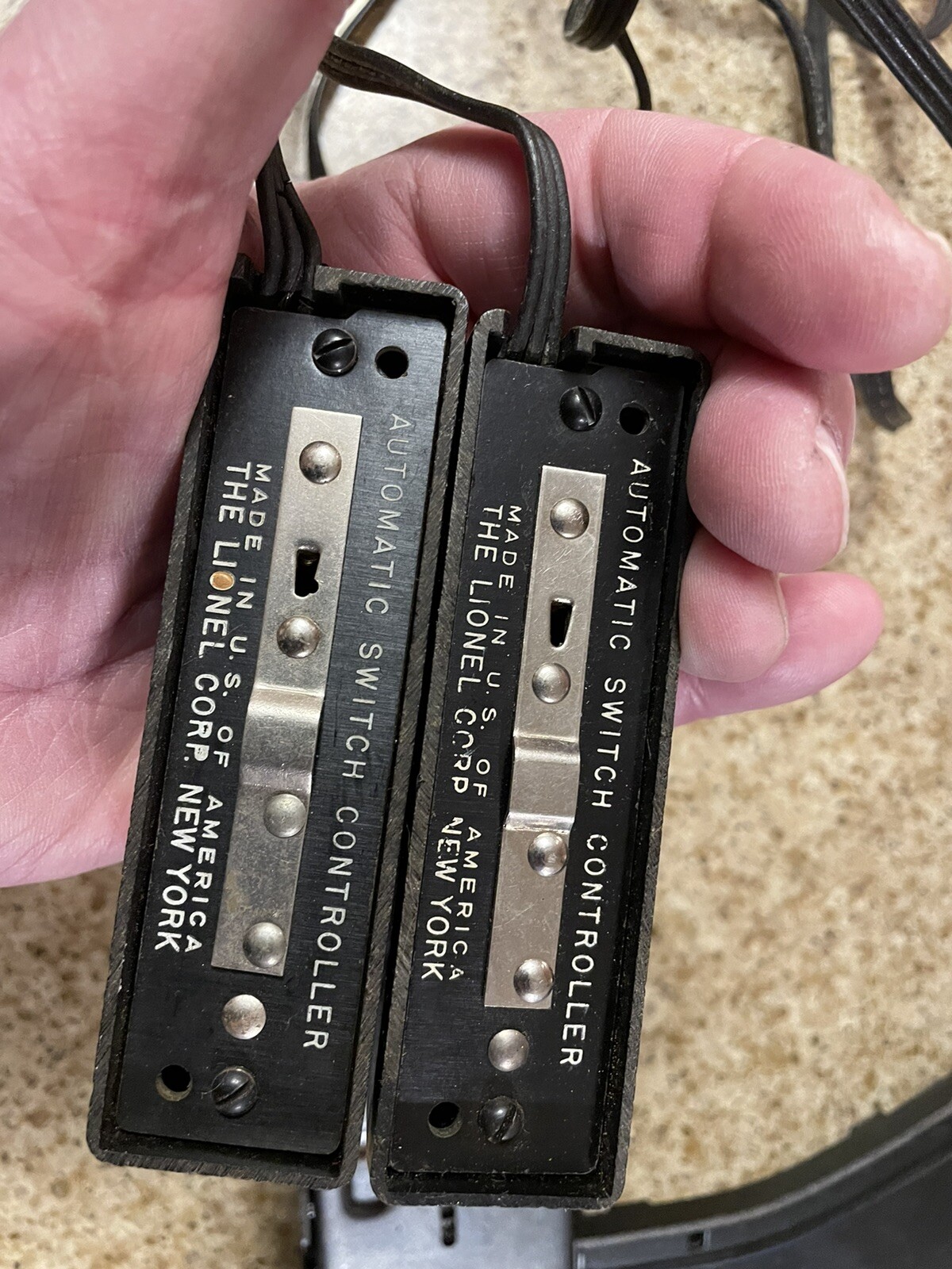 Vintage Lionel O Guage No 22 Track Turnout Switches R & L Set 2 w ...