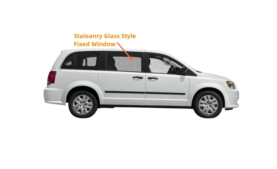 Right Sliding Door Stationary Glass For 08-20 Town&Country,08-16 Grand ...