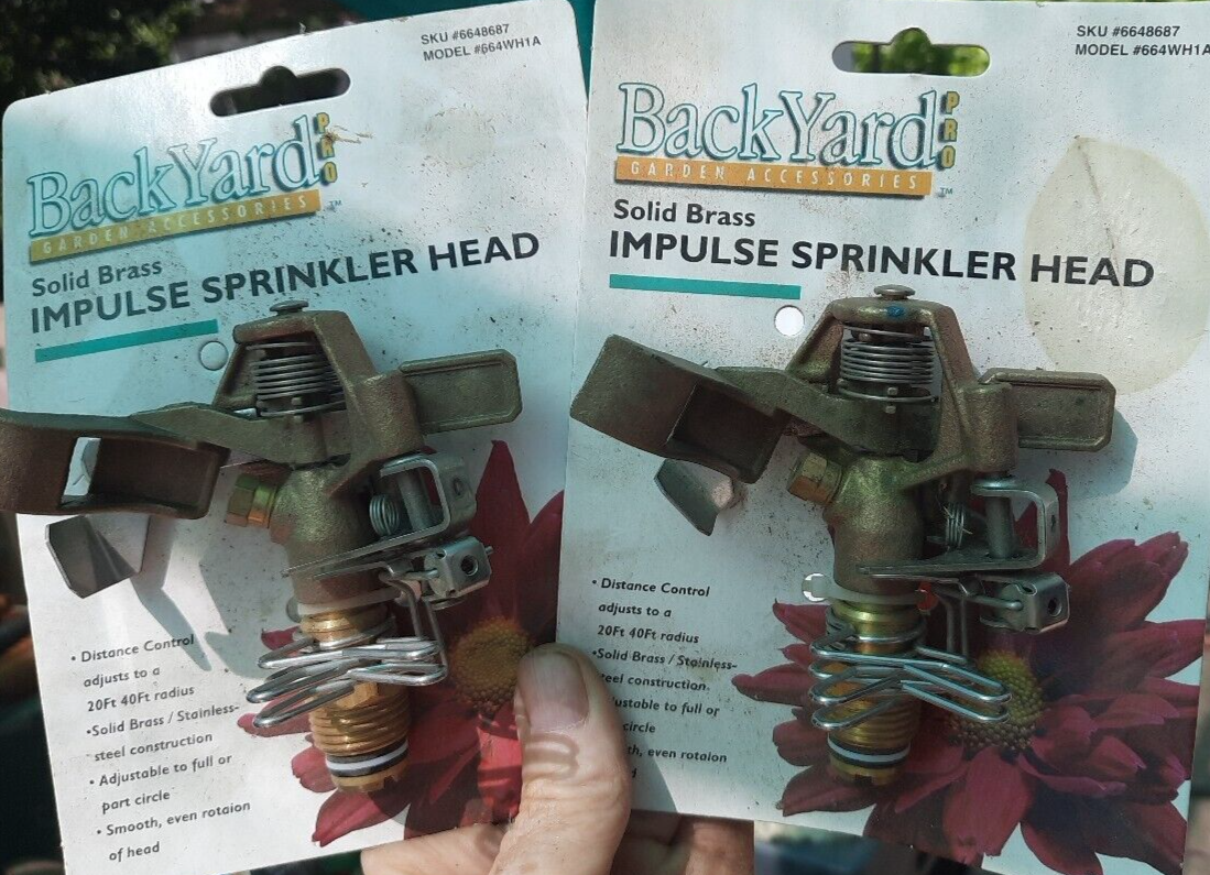 2 x 1/2" Brass Impulse Sprinkler Head OUT THE DOOR THE SAME DAY | eBay