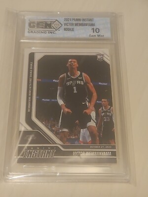 victor wembanyama graded 10 card grade rookie panini wemby rc gem mint ...