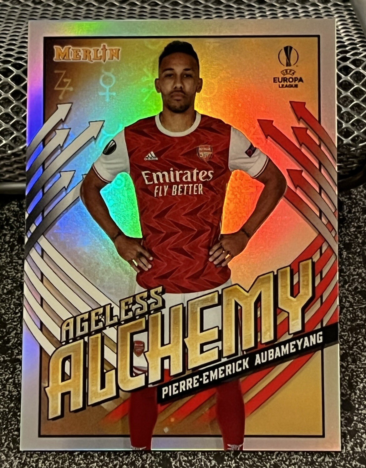 2020-21 Topps UEFA Merlin Chrome - Pierre-Emerick Aubameyang Ageless ...