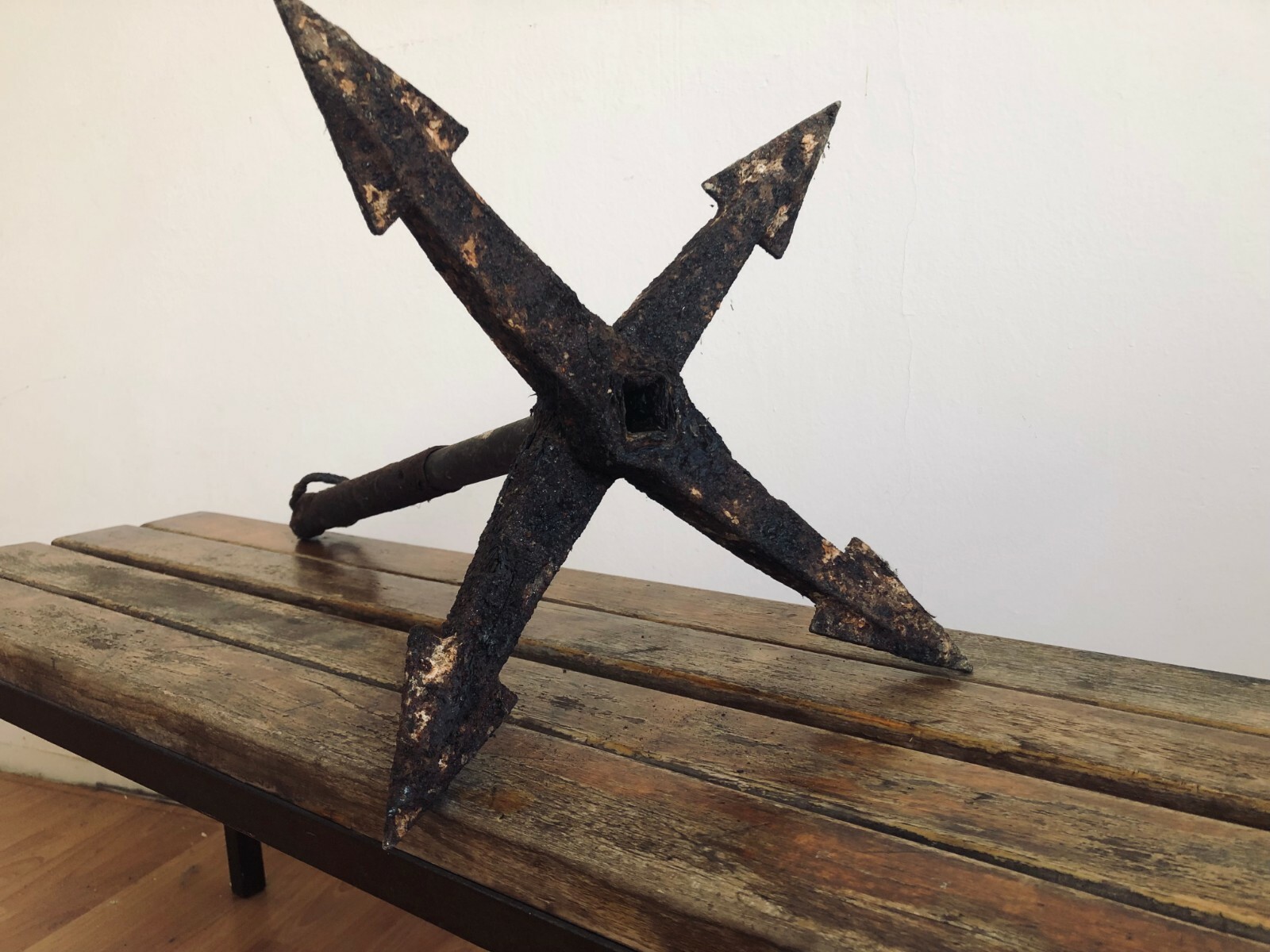 RARE 21" Medieval Fighting hook edged attack antique primitive weapon ...