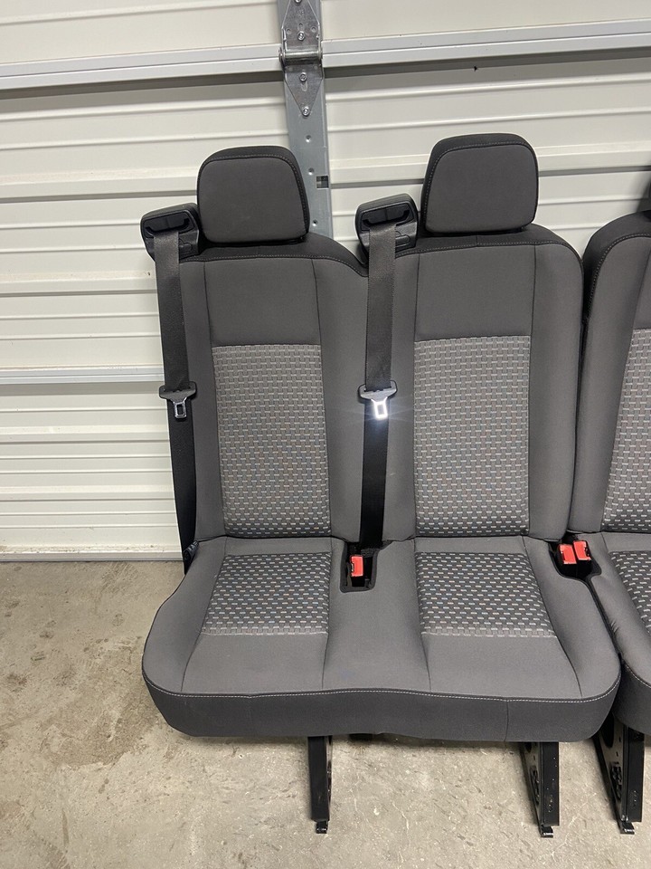 2015-2024 Ford Transit 12 AND 15 Passenger Van Rear Seats DARK PALAZZO ...
