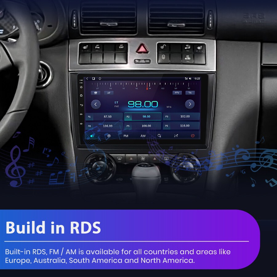 64G Android For Mercedes-Benz C Class W203 W209 GPS Car Radio CarPlay ...