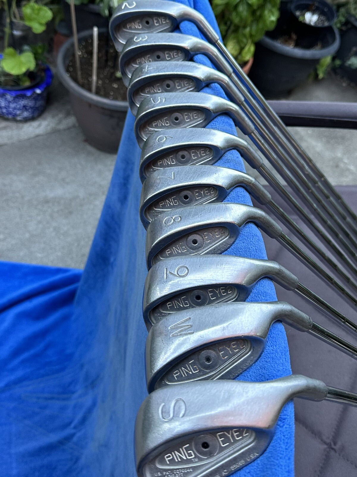 ⛳️RARE Ping 👁️2/Black Dot 2-SW Irons(10)+1-3-4-5Wood🪵RH Steel Shaft1st ...