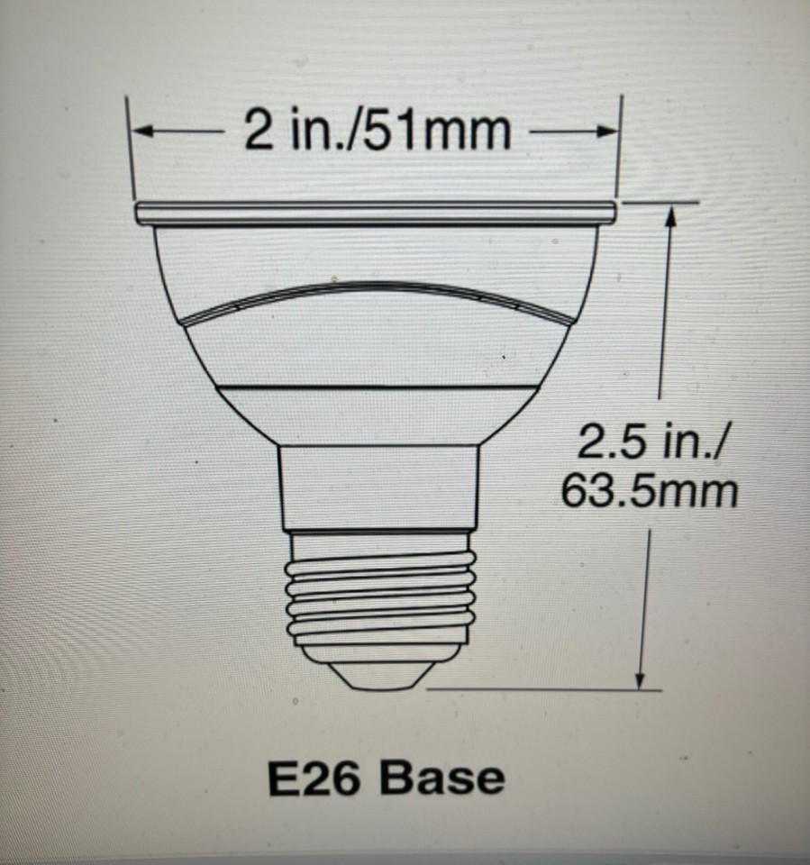 (3 Pack) Ushio 1004296 ColourMax LED 7-Watt NFL PAR16 bulb - 3000K Med ...