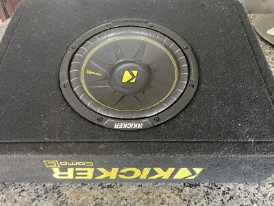 10 inch Kicker Comp C subwoofer with box | eBay