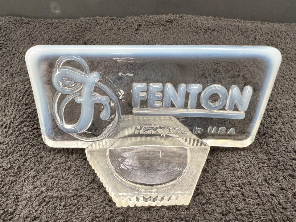 Fenton 9799 French Opalescent Logo Dealer Sign | eBay