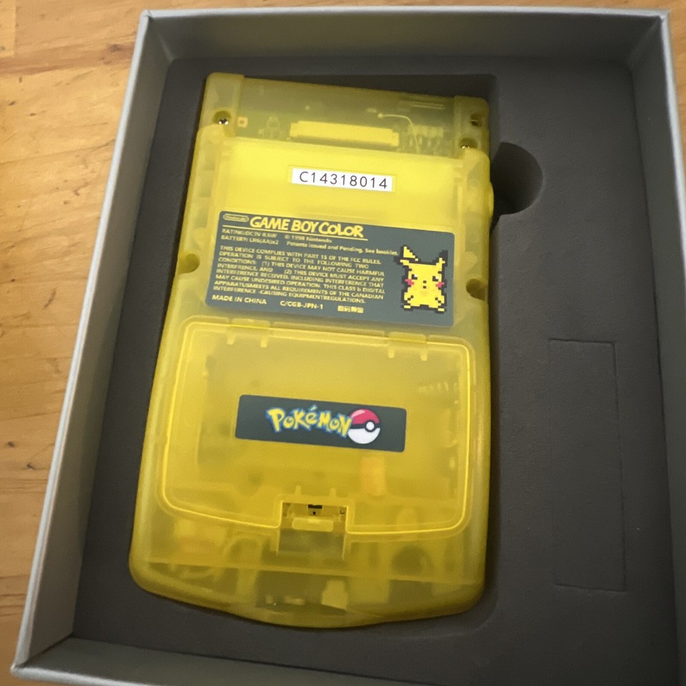 Gameboy Color Pokemon Pikachu Yellow Red Blue Edition Console W/ LCD ...