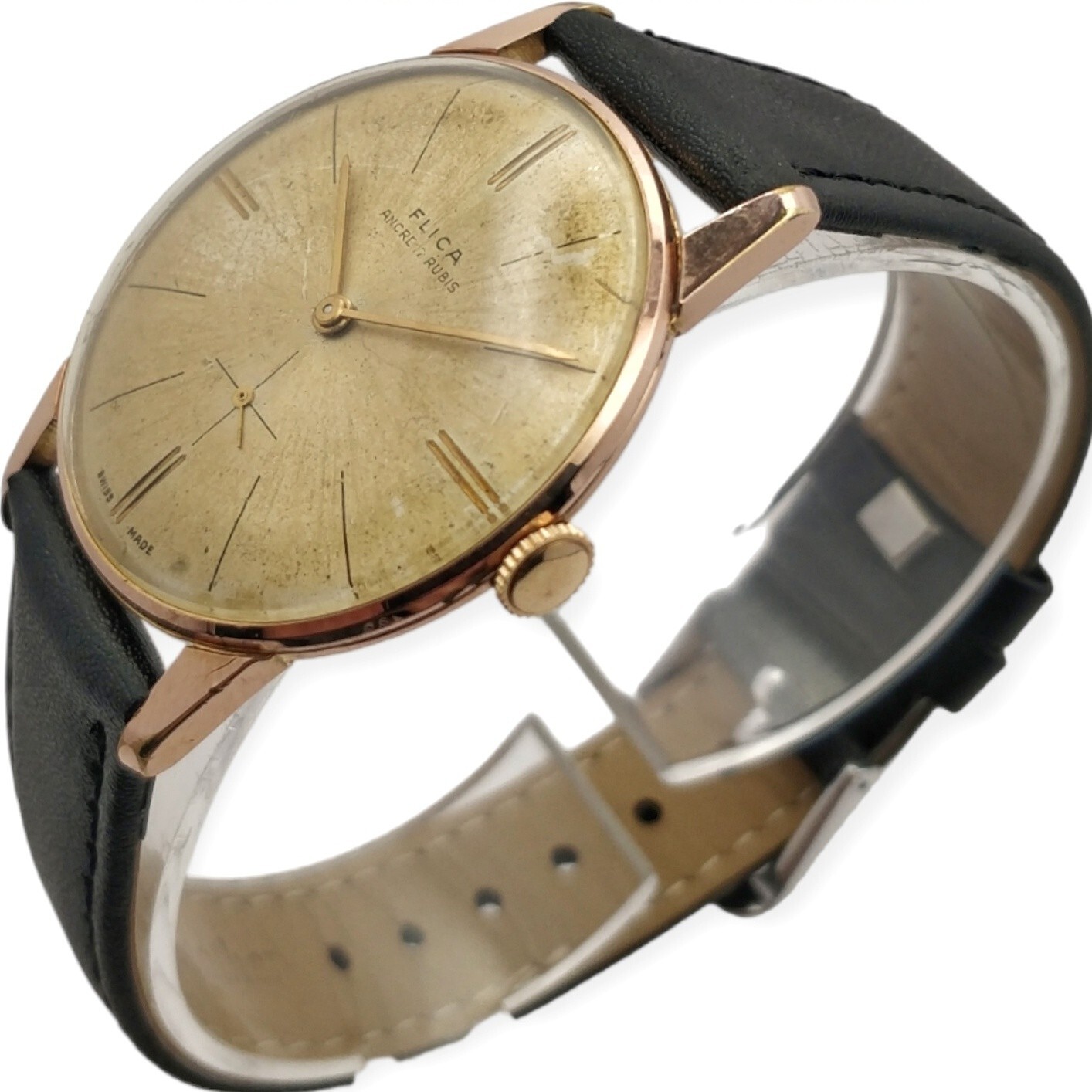 Flica Swiss Made 35mm 1950s Cal FEF 310 Lebrocantheure Montre Vintage ...