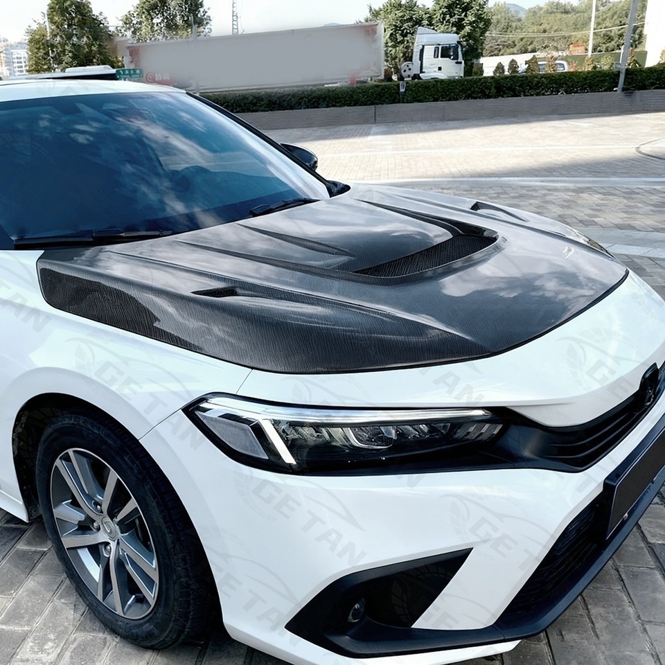 Carbon Fiber Bonnet Engine Cover for Honda Civic Type R FL5 by sea ...
