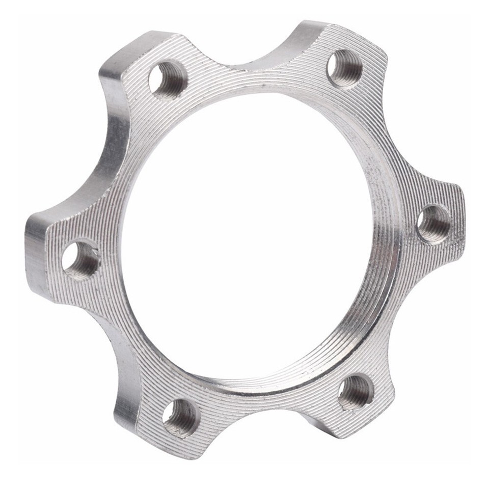 Silver Threaded Hubs Disk Threaded Hub Disc 6 Bolts Aluminum Bike CNC ...