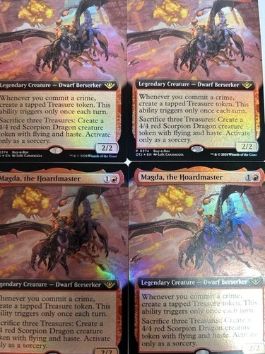 (4) Magic the Gathering Magda, The Hoardmaster Promo Play Set MTG Buy ...
