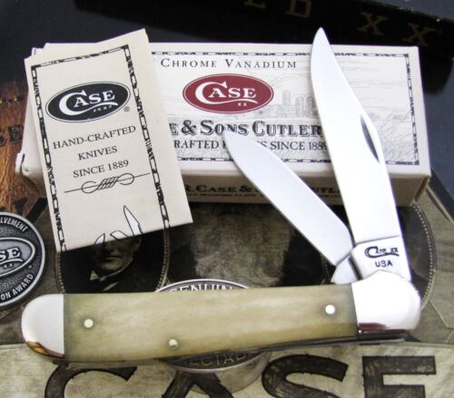 Case XX Copperhead Knife 1999 SFO Natural Bone RETIRED CV Carbon RARE ...
