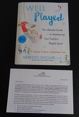 WELL PLAYED Meredith Sinclair ADVANCE COPY Paperback NEW + Press ...