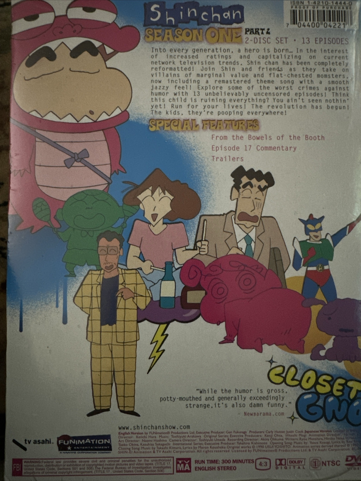 Shin Chan - Season 1, Pt. 2 (DVD, 2008, 2-Disc Set) for sale online | eBay