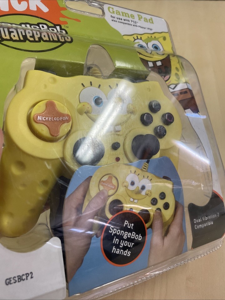 NICKELODEON SPONGEBOB SQUAREPANTS PS2 GAME PAD CONTROLLER - BRAND NEW ...